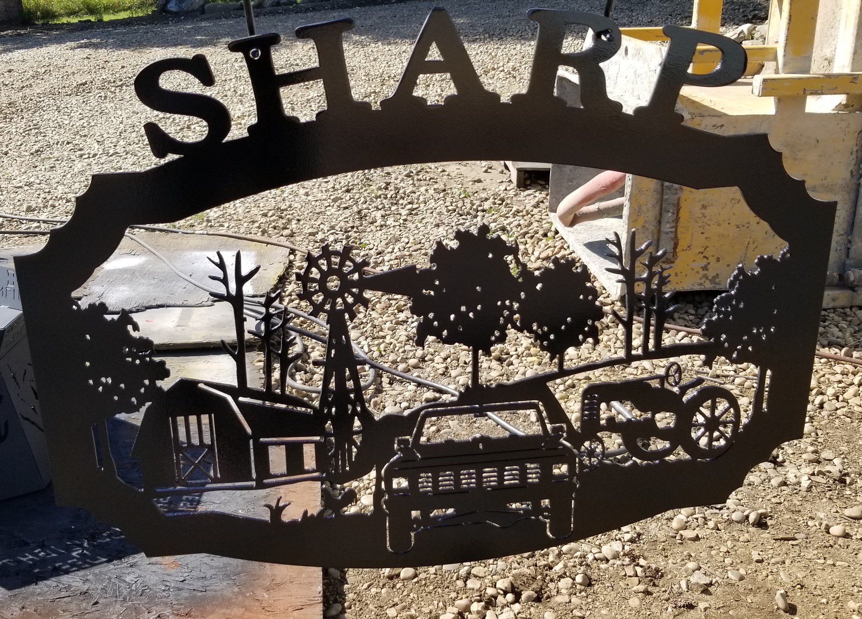 Metal Custom Wall/Driveway Sign – Moonlight Designs Co.