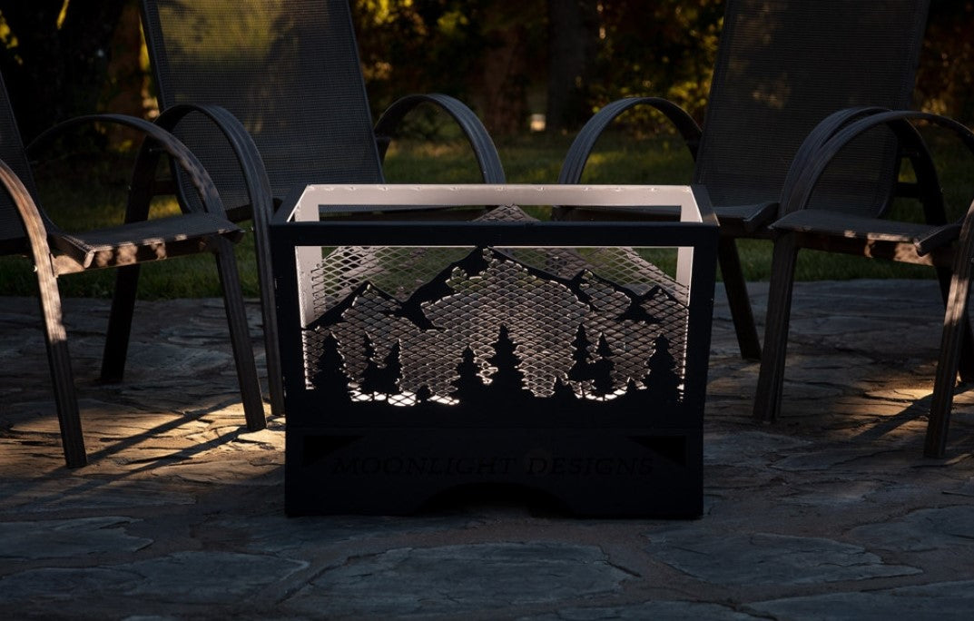 4-Sided Fire Pit Box Style - 26" – Moonlight Designs Co.